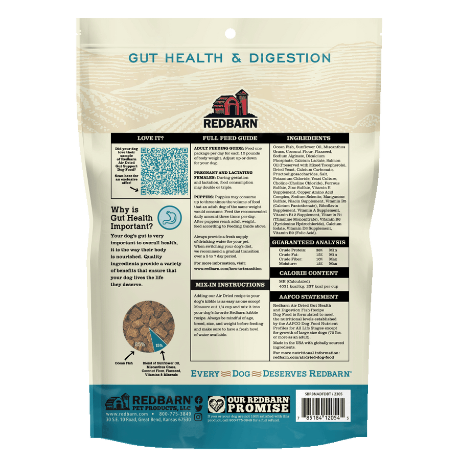 Dog Air Dried Fish Gut Health Recipe 2.5oz Trial size - SKU 120040 ...